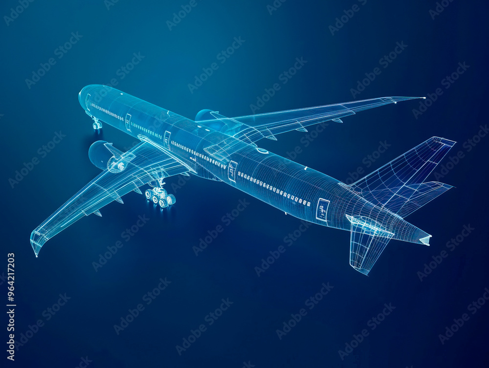 Augmented Reality Airplane Jet Engine Simulation. Advanced Industry ...