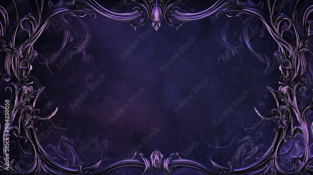 Retro vintage style frame background in dark gothic and vampire themes ...