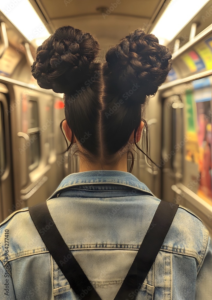 Are. the has of thick black bun inside they part lower part train the ...