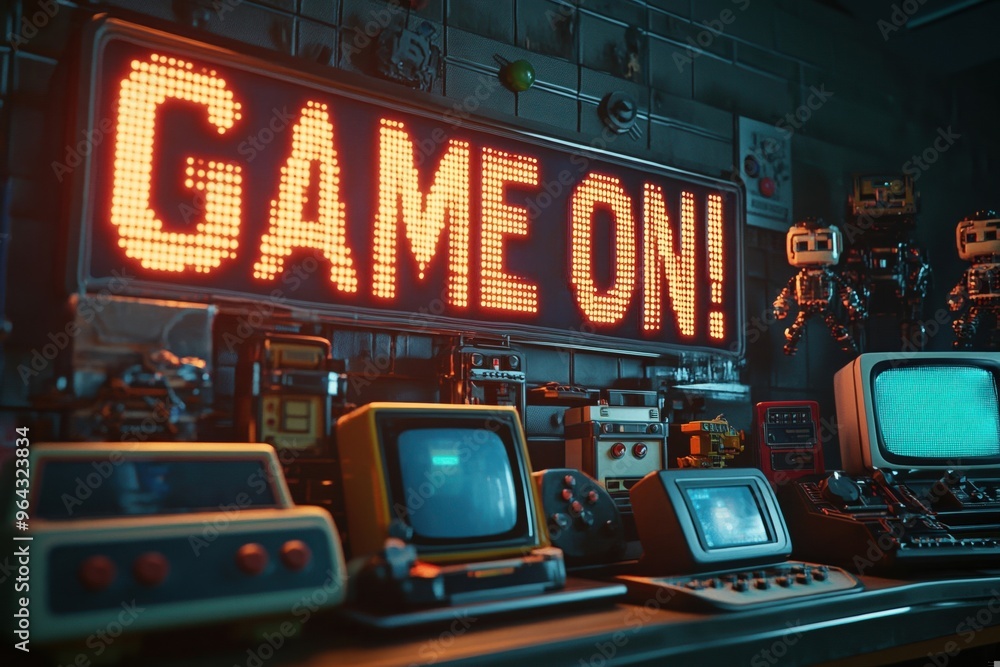 Exploring Retro Gaming Culture: A Neon Celebration of Vintage ...