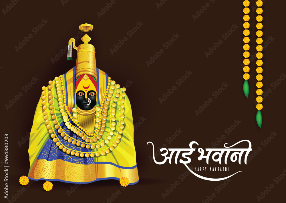 seat of power (Shakti peeth) Goddesses tulja bhavani, Navratri Festival ...