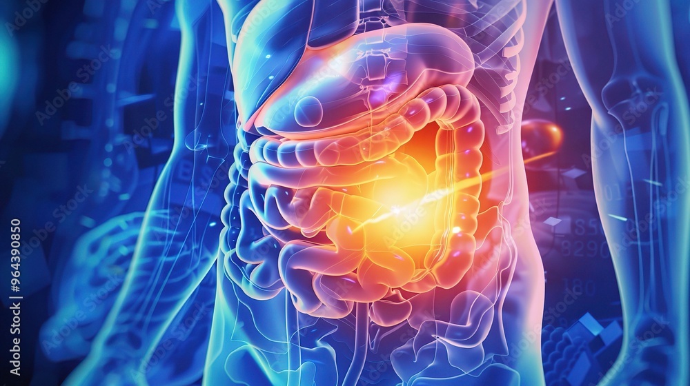 A clear visualization of a gallstone within the body. The gallstone is ...