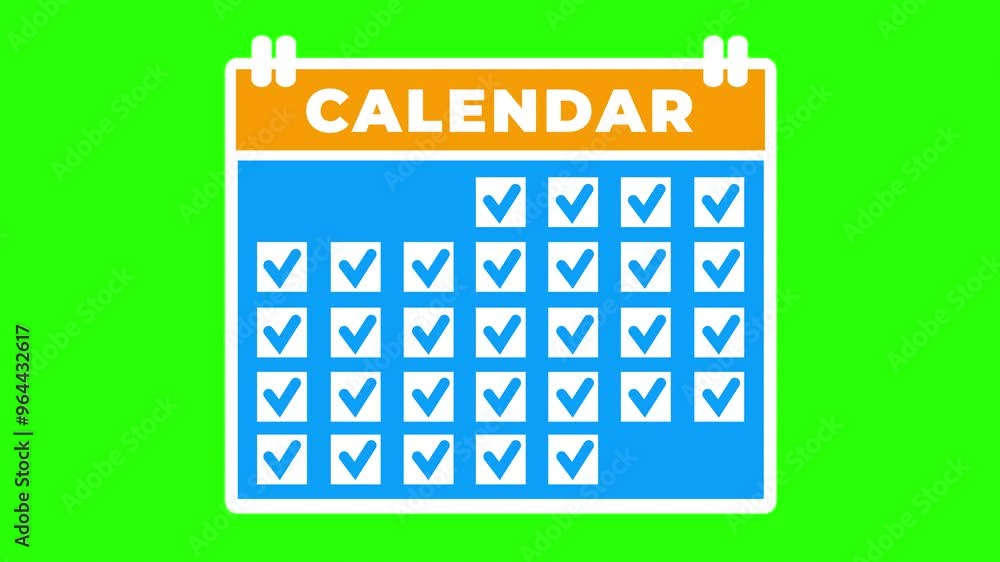 An animated calendar icon illustrates the flow of a week. Perfect for ...