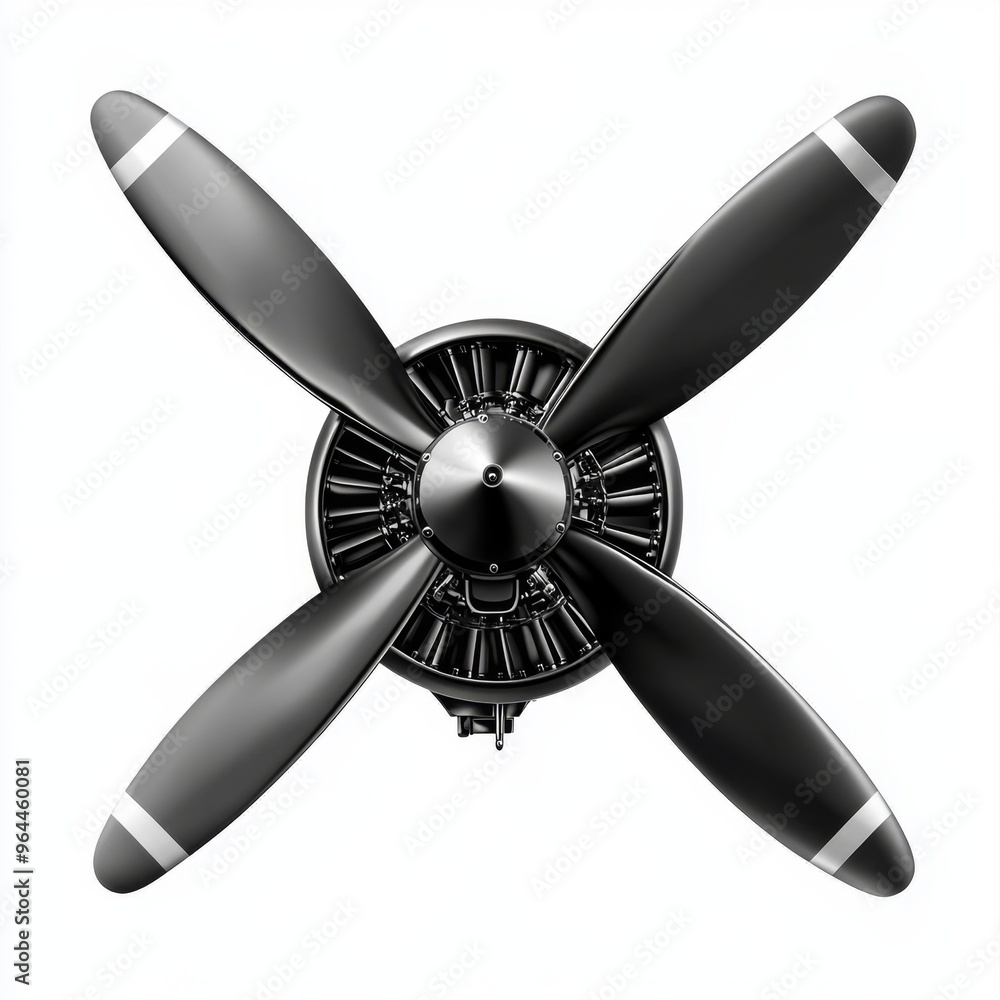 Four blade propeller with multiple speed versions, pen tool cutout ...
