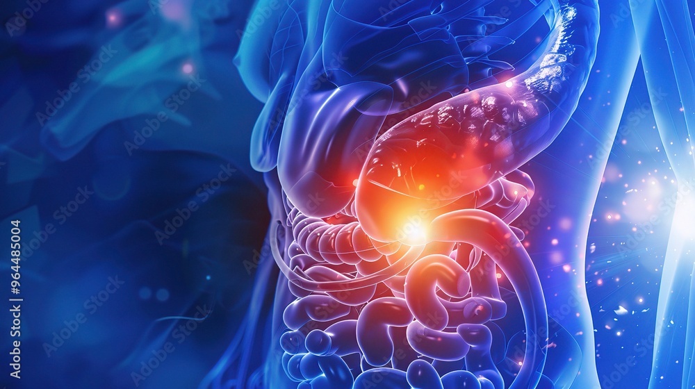 A comprehensive view of cholecystitis showing the affected gallbladder ...