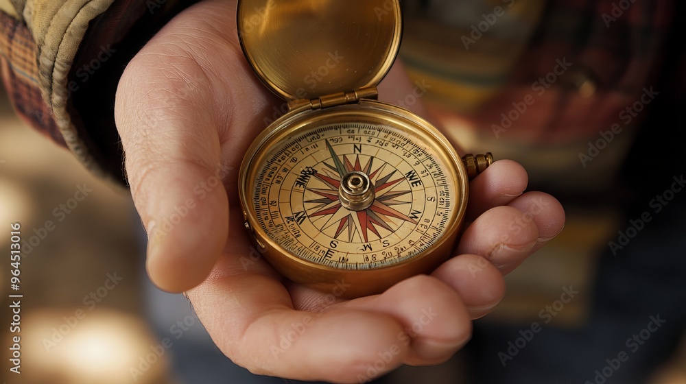 Tourists use compasses to navigate while traveling. A compass can help ...