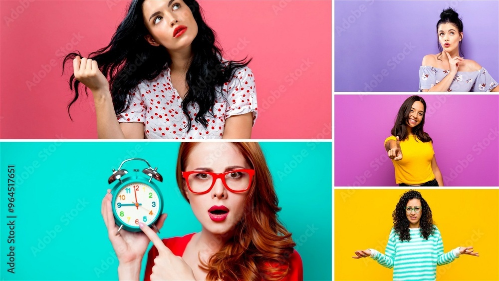 Split Screen Shots Right 5 Media Stock Template | Adobe Stock
