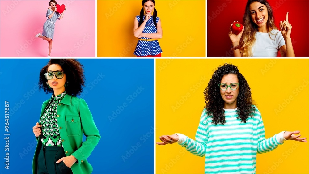 Split Screen Shots Upper 5 Media Stock Template | Adobe Stock