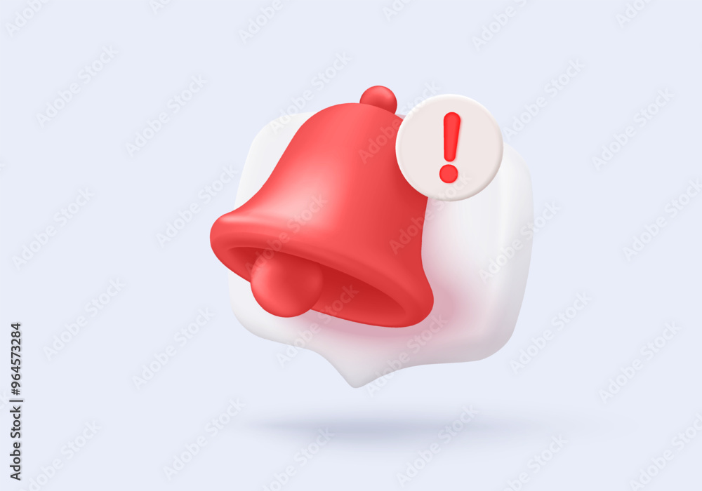 3d red danger attention for help or emergency notice alert on rescue ...