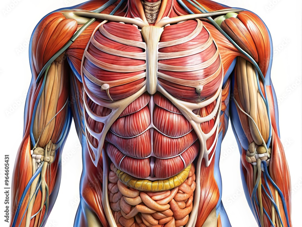 Abdominal muscles internal anatomy cross sectional views detailed ...