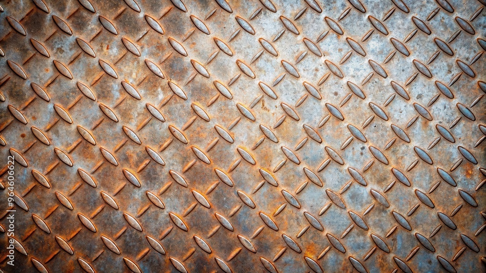 Distressed steel surface with acid etched and sandblasted texture ...