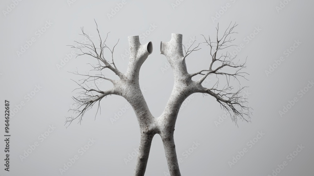 Symmetry in the Bronchial Tree, Analyze the symmetry in the branching ...
