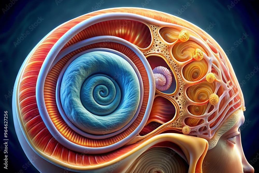 Poster cochlea spiral structure human body – Wall Art | UkPosters