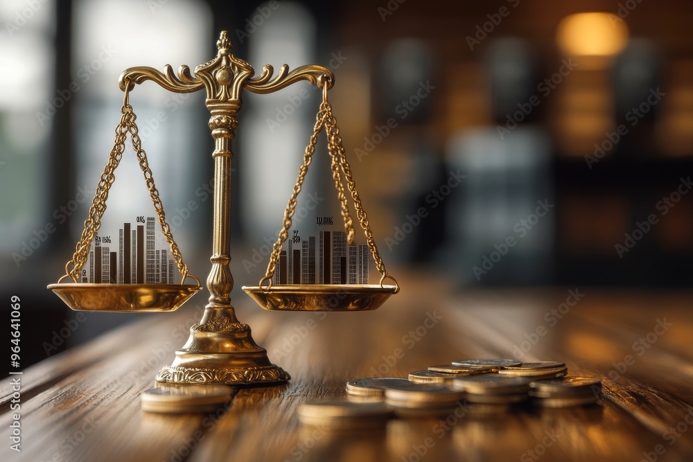 Work and personal life balance concept. Money, house and health on ...