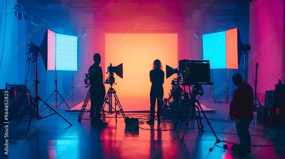commercial video film movie making lighting set professional studio ...
