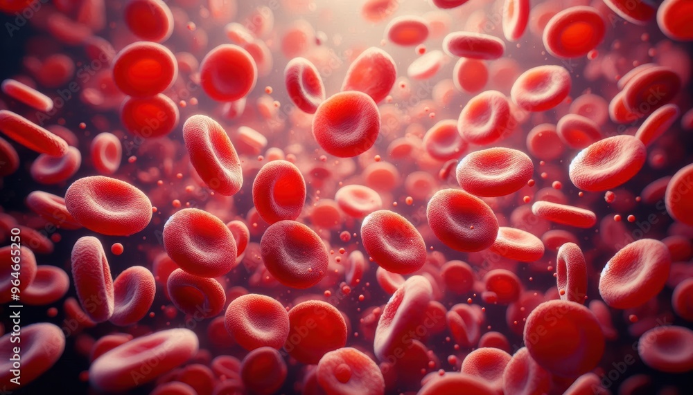 High-Detail Image of Platelets in Blood, Capturing Their Irregular ...