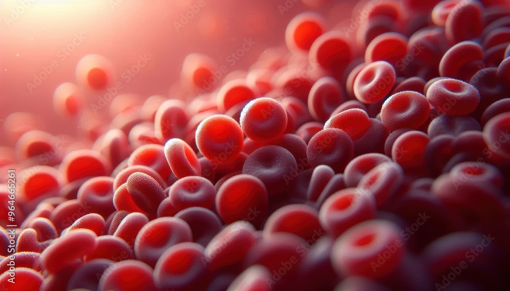 Hyper-Realistic Close-Up of Platelets in a Blood Sample, Featuring ...