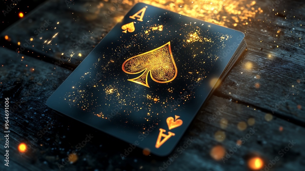 Mysterious golden cards with the power to manipulate fate shine in an ...