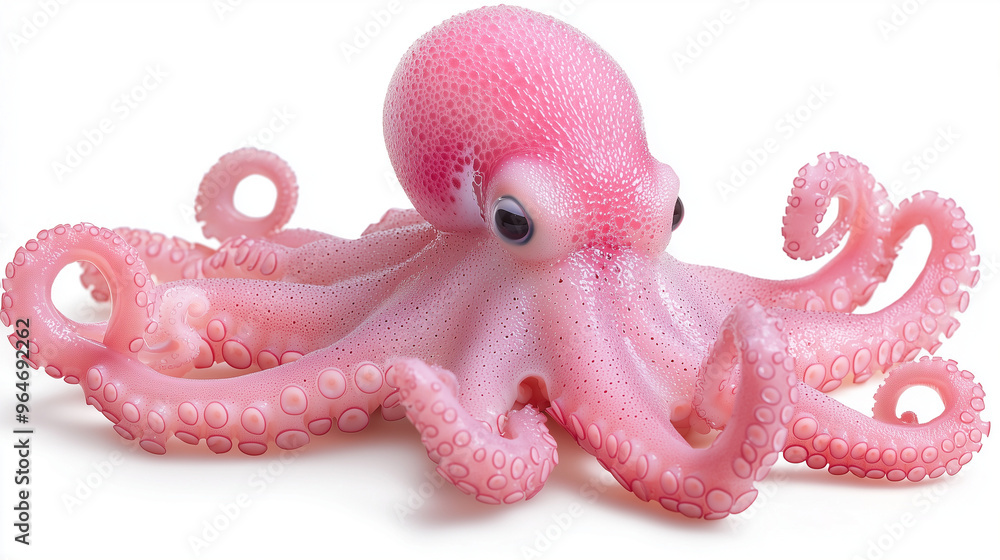 Pink Octopus: A Close-Up Look at a Cute Sea Creature Stock Photo ...