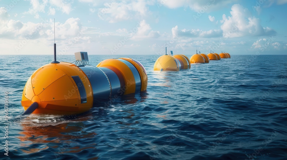 wave energy converters generating electricity from ocean waves ...