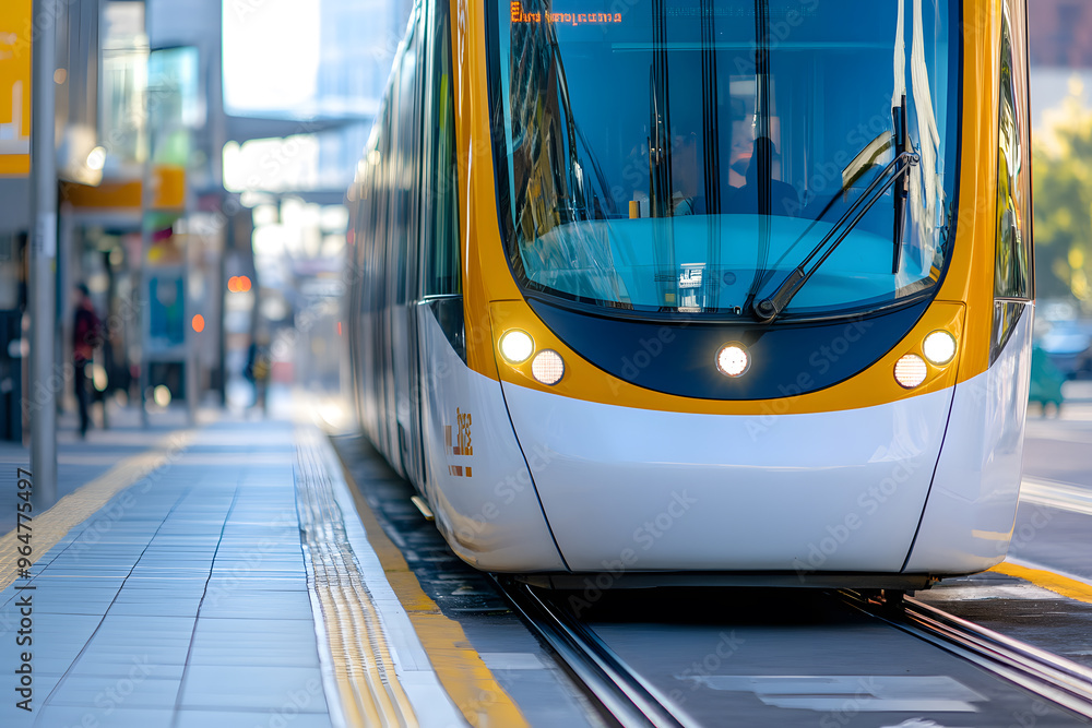 City Center Light Rail Metrolink Tram | Efficient Urban Public ...