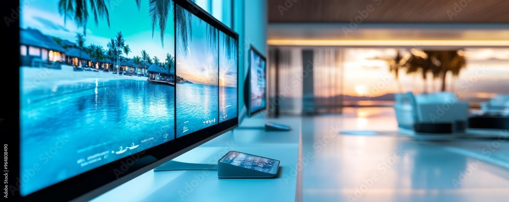 Holographic travel planner, virtual destination previews, interactive ...