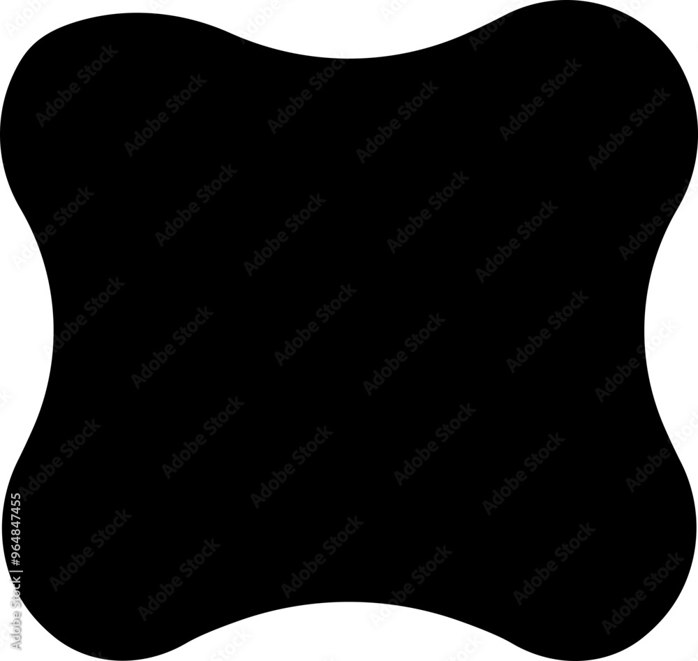 Frame or borders icon in flat. Vector for apps or web isolated on ...