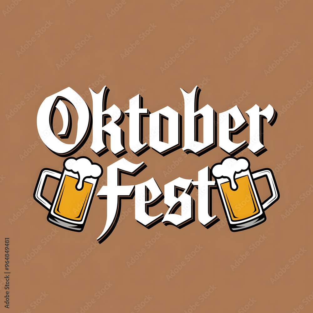Oktoberfest. Lettering logo design for German beer festival Oktoberfest ...