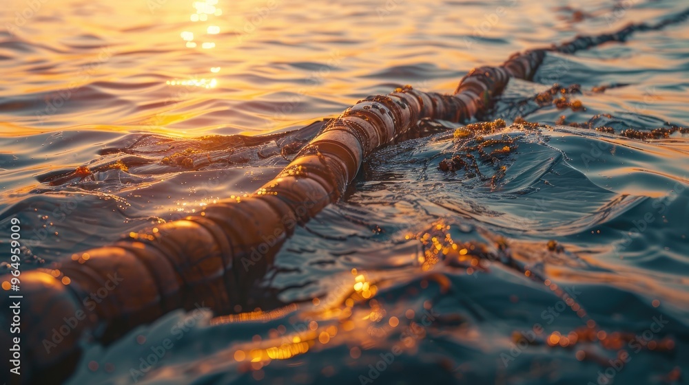 Floating barrier for oil spill containment addressing environmental ...