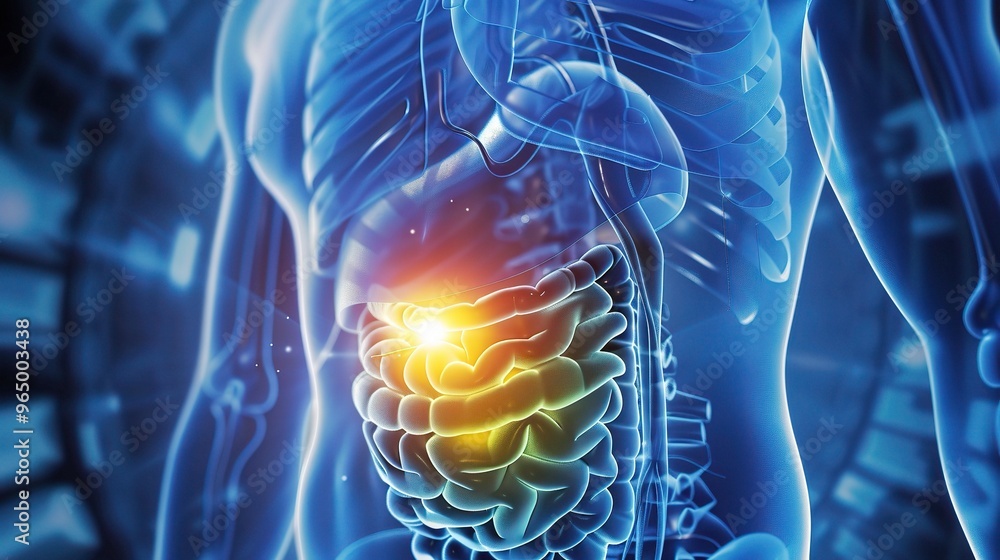 A detailed depiction of Gallbladder cancer. The cancerous growth within ...