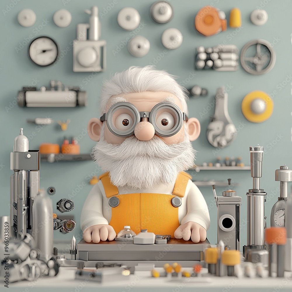 Mysterious Mad Scientist Conducting Experiments in an Armory Bunker ...