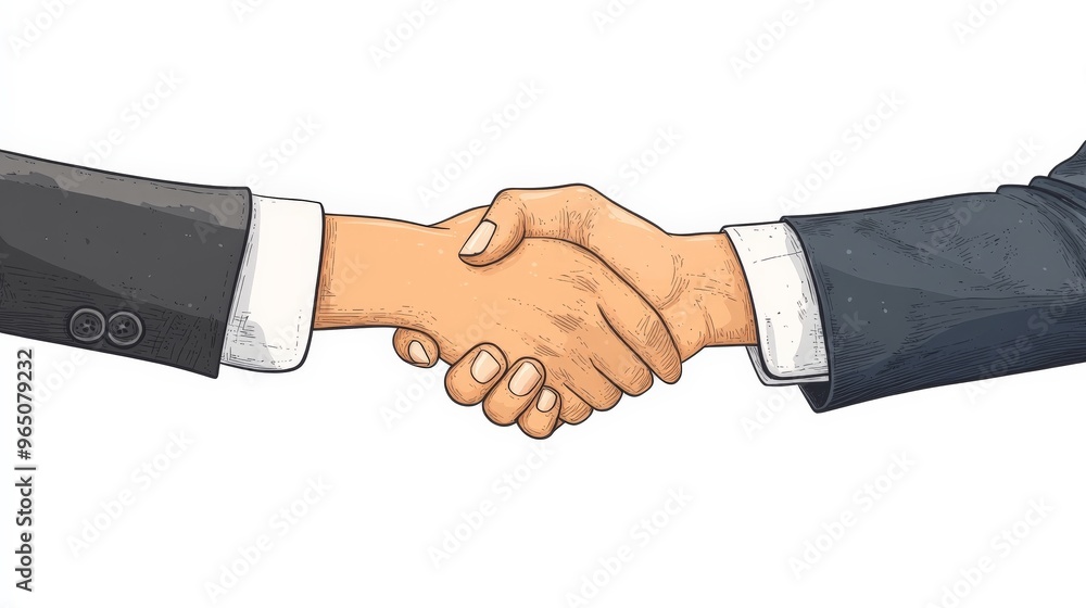 Handshake: A symbolic gesture of partnership, agreement, and ...