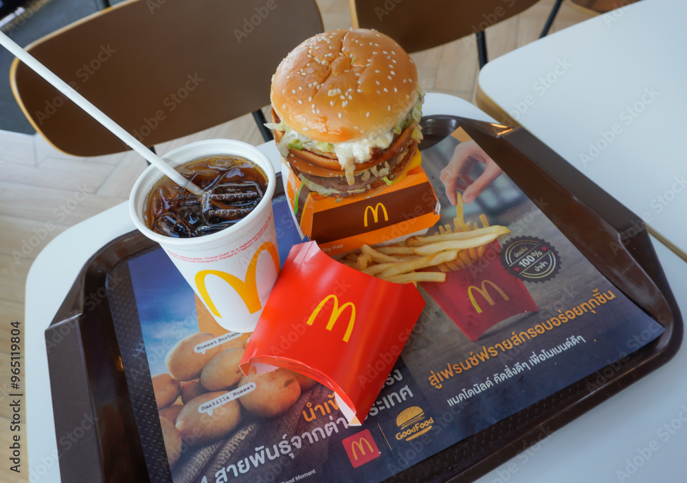 Bangkok, Thailand - September 8, 2024: McDonald's restaurant in Bangkok, Thailand. McDonald's is ...