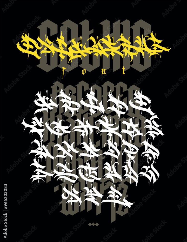 Graffiti style, English alphabet. Vector. Graffiti letters, tags and ...
