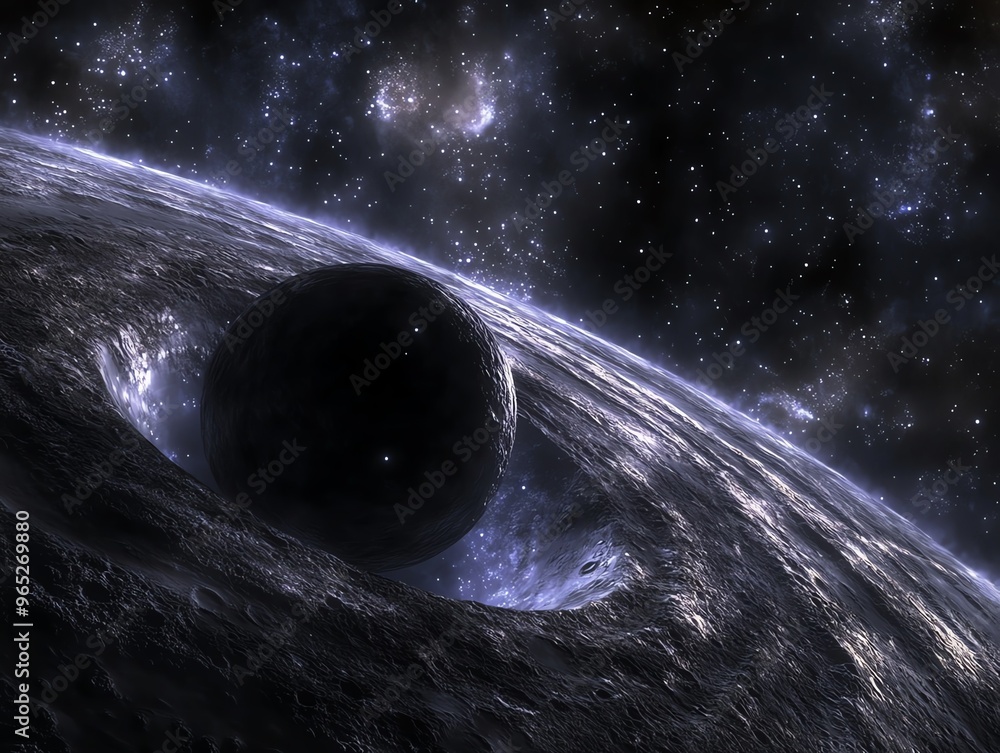 A dwarf planet in an elliptical orbit, dwarfed by the emptiness of the ...