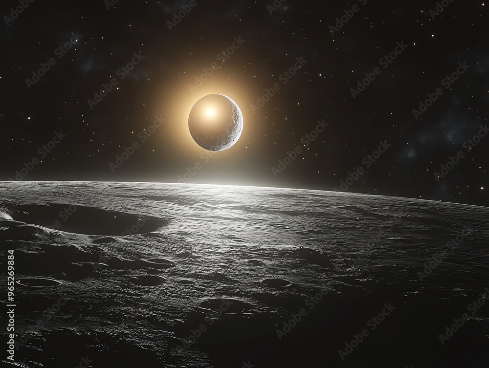 A dwarf planet in an elliptical orbit, dwarfed by the emptiness of the ...