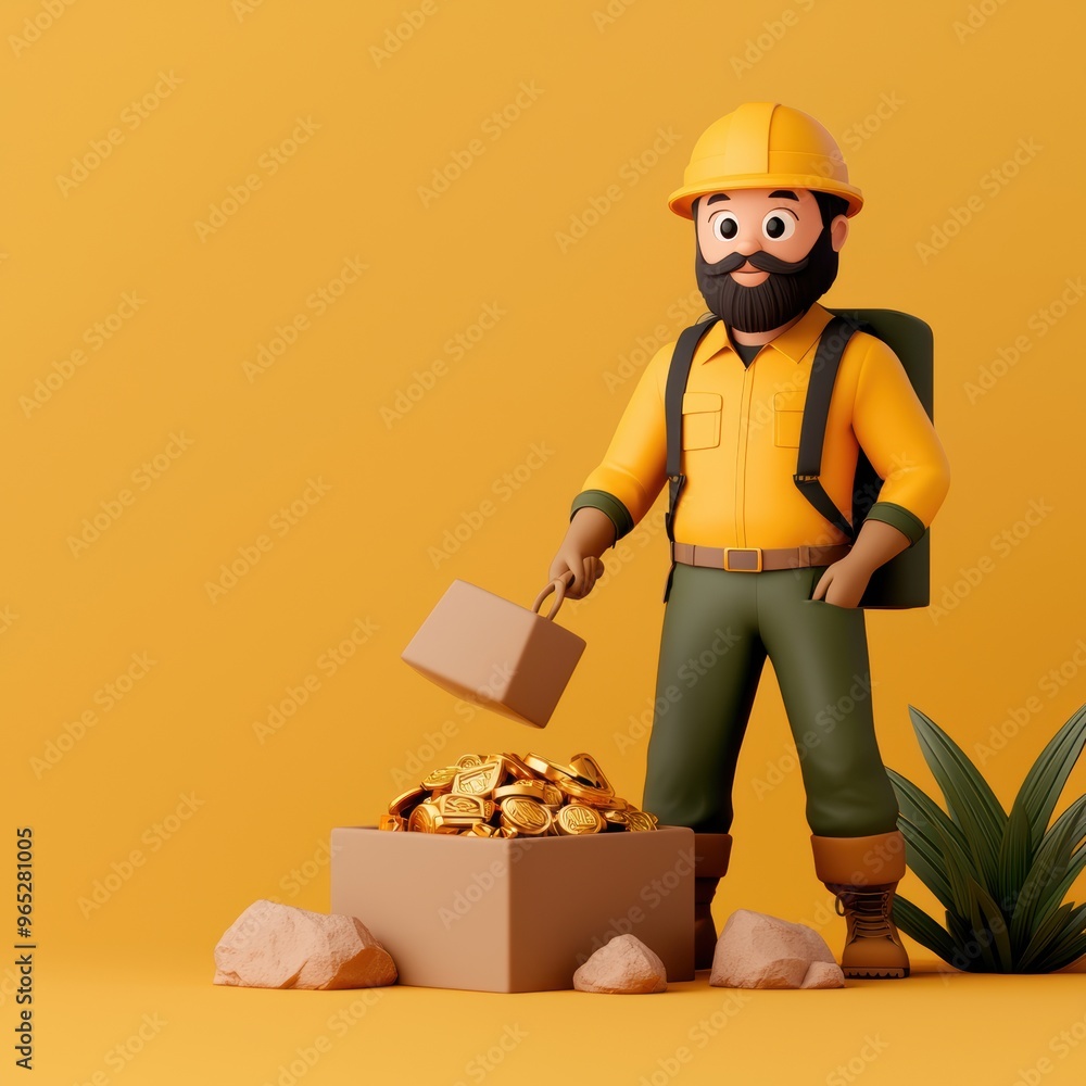 Discovery of Hidden Treasures - Explorer Unveiling Ancient Tomb in ...