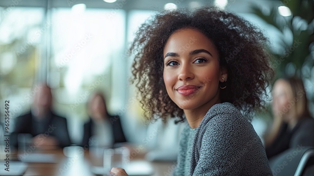 1. A diverse interview panel of professionals seated around a modern ...