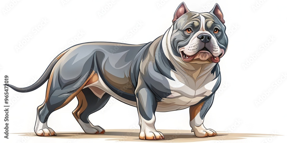 Muscular build, gentle soul: American Bully dog's powerful physique ...