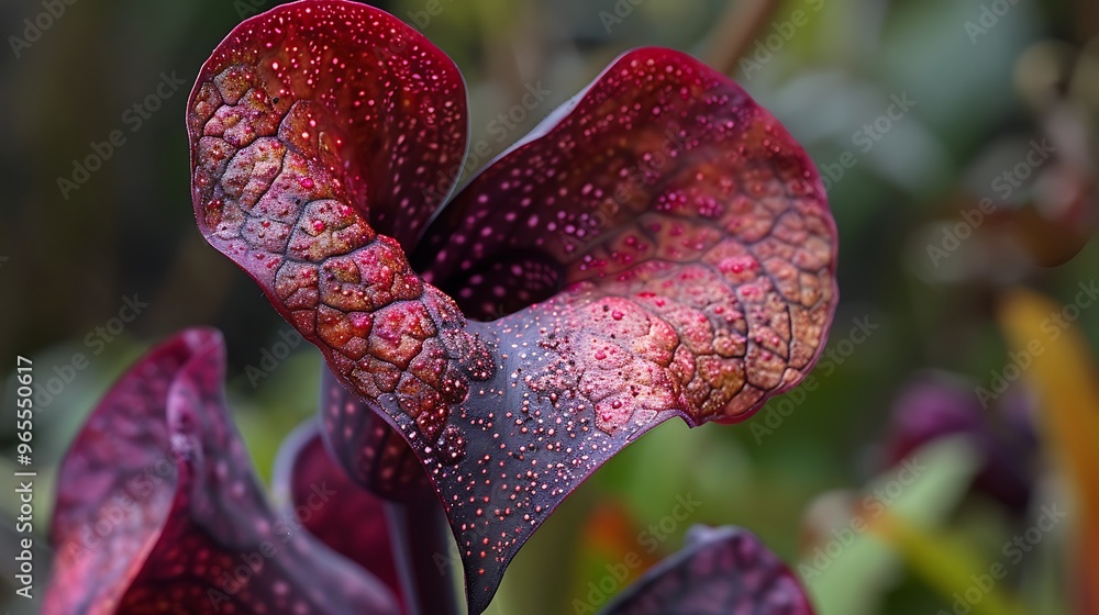 A close-up of Aristolochia gigantea, also known as the Dutchman’s pipe ...