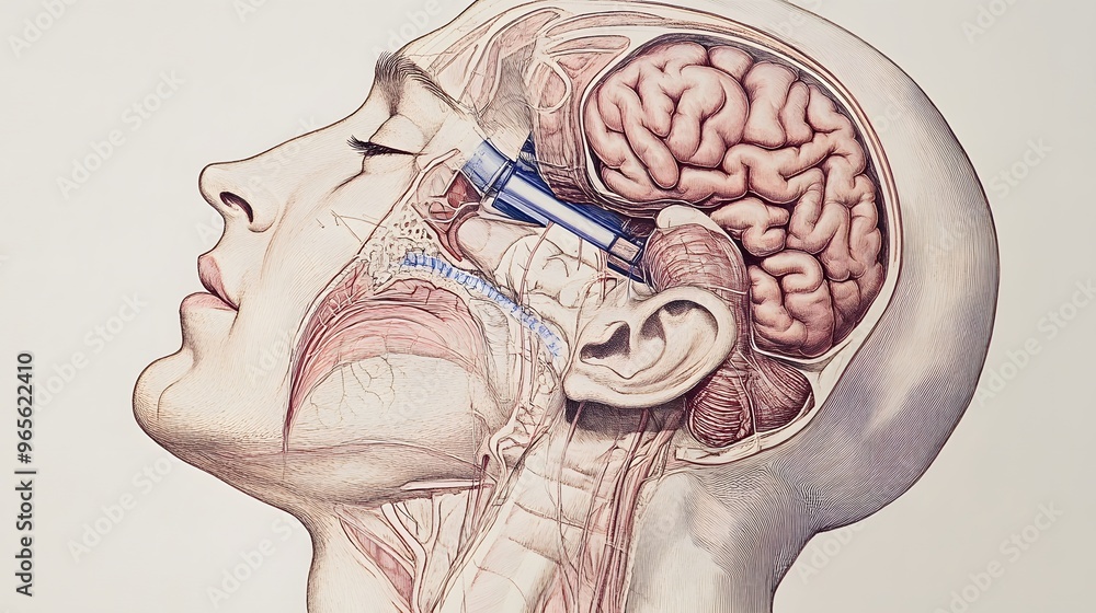 25. "Detailed drawing of the human pituitary gland and its function ...