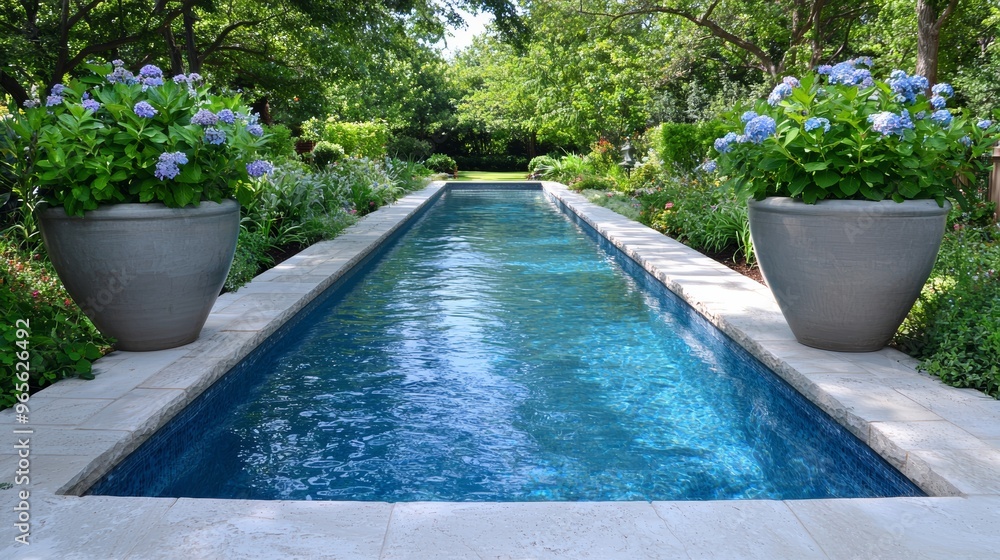 Symmetry in the Layout of Minimalist Pools, Discuss how symmetrical ...