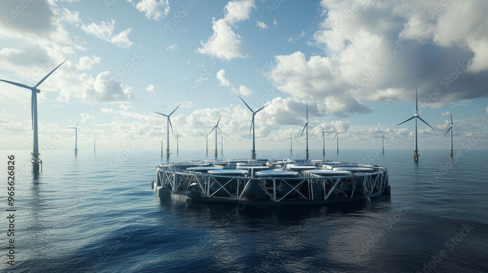 A new idea for making hydrogen energy involves using a floating ...