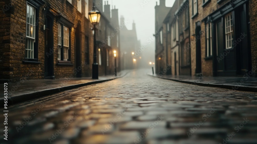 Streets of Victorian England: A Glimpse into the Past Stock Photo ...