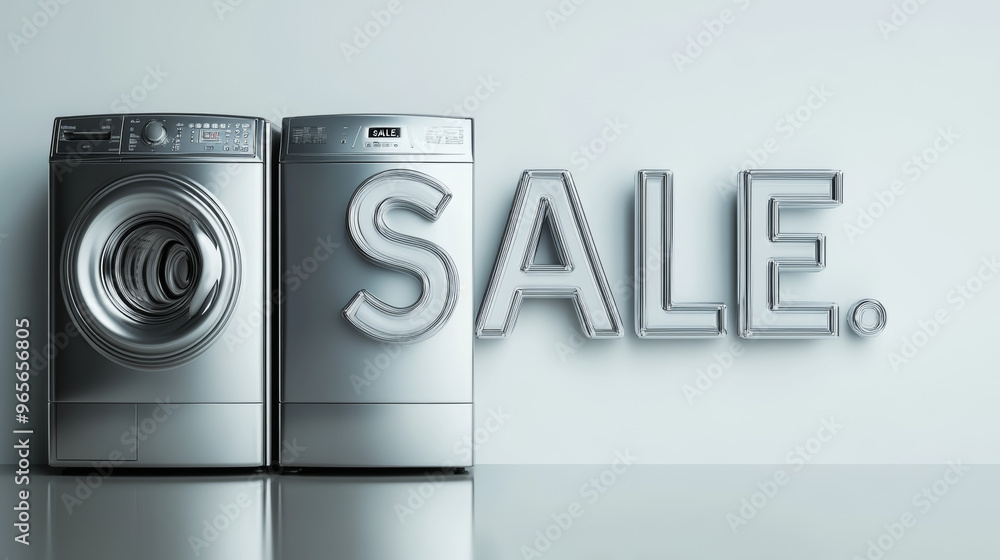 Shiny silver appliances are pictured against a white background with ...