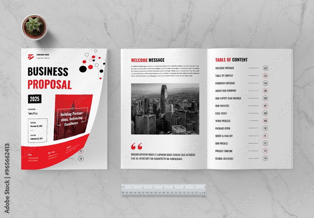 Creative Proposal Design Layout Stock Template | Adobe Stock