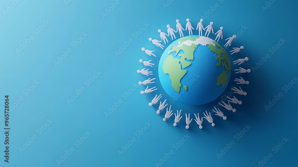 Hand-in-Hand Across the Globe: A 3D Symbol of Global Unity, Peace, and ...