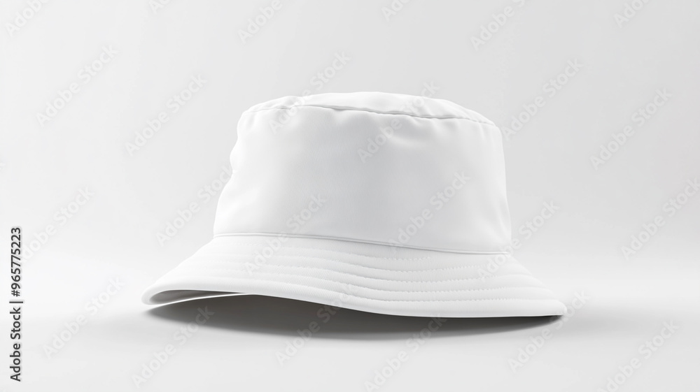 blank white bucket hat mockup for design presentation mockup or print ...