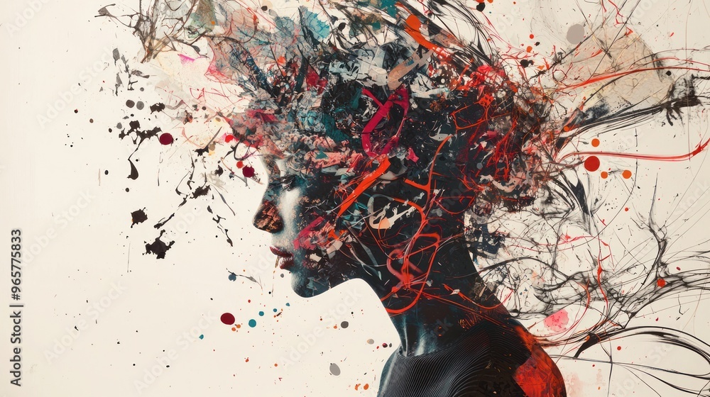 Complexity of human mind. Chaotic nature of human mind, tangled ...