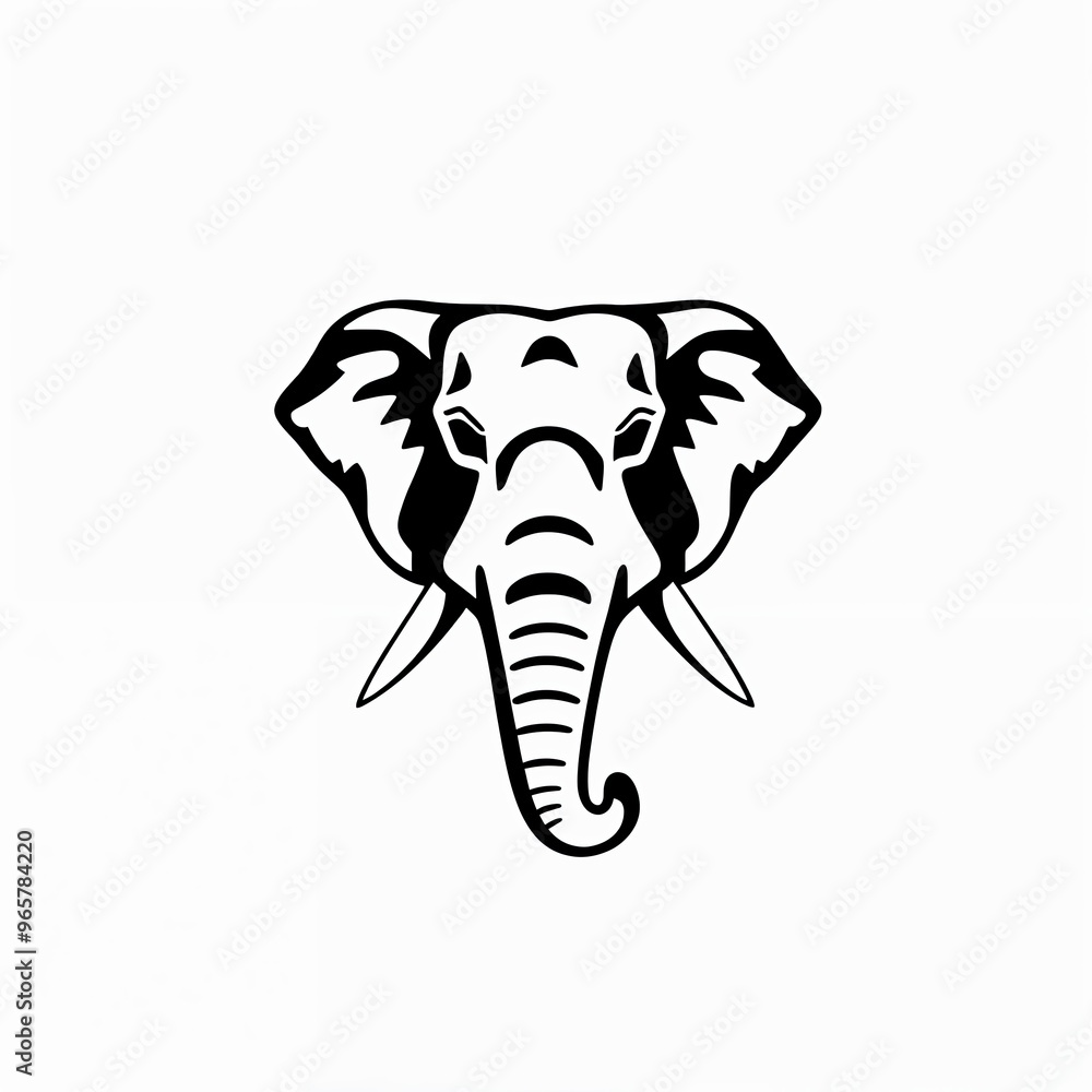 elephant isolated on white background. elephant isolated on white ...